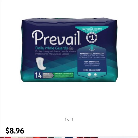 Prevail | Grooming | Men Prevail Maximum Absorbency Guard Pads 4 Ct ...